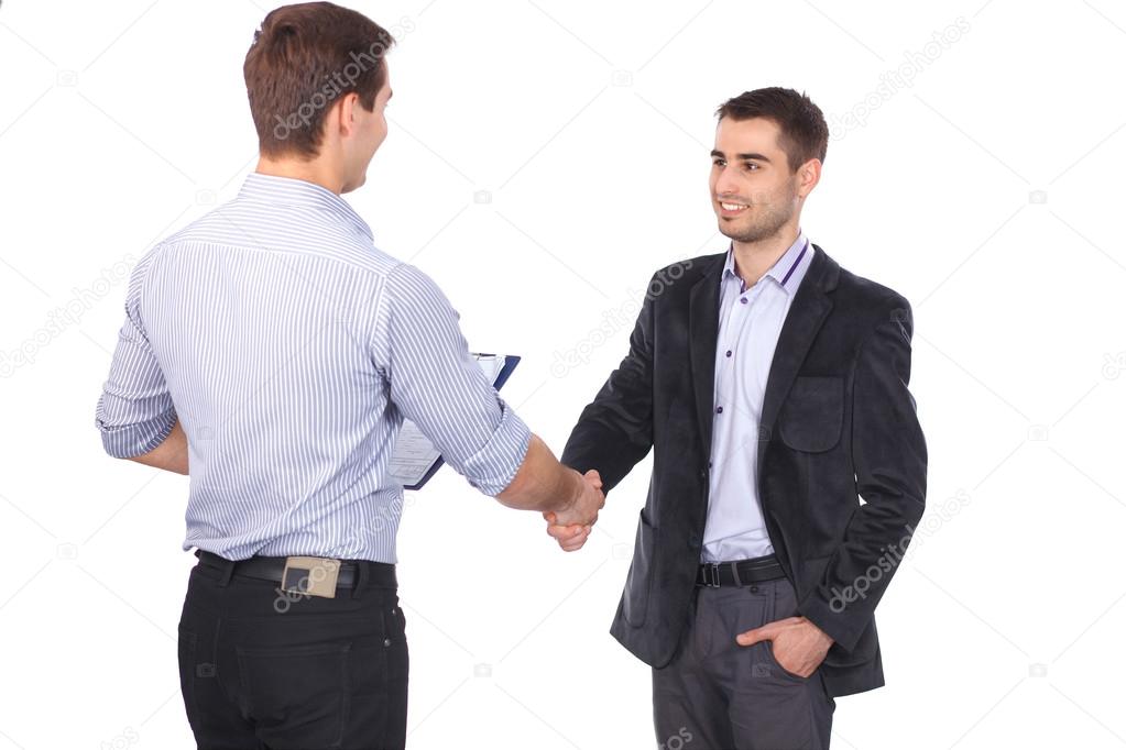 Two Business People Shaking Hands