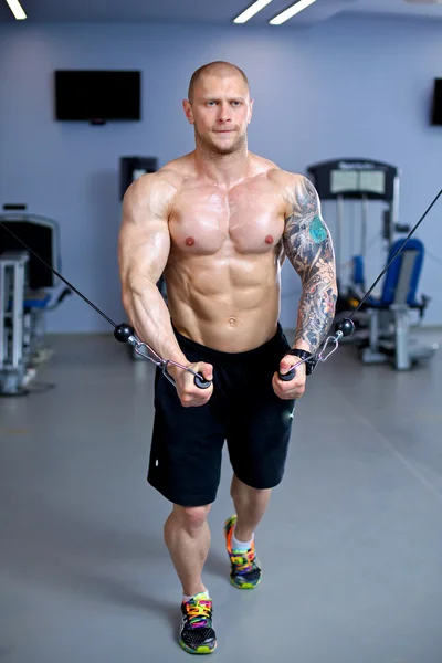 Very power athletic guy bodybuilder - Stock Image - Everypixel