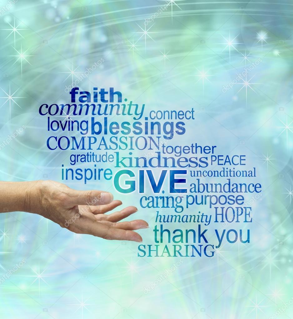 Please give generously — Stock Photo © Healing63 #60915897