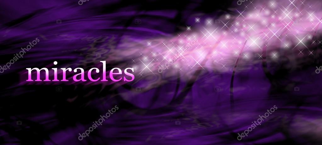 Miracles website banner background — Stock Photo © Healing63 #80622628