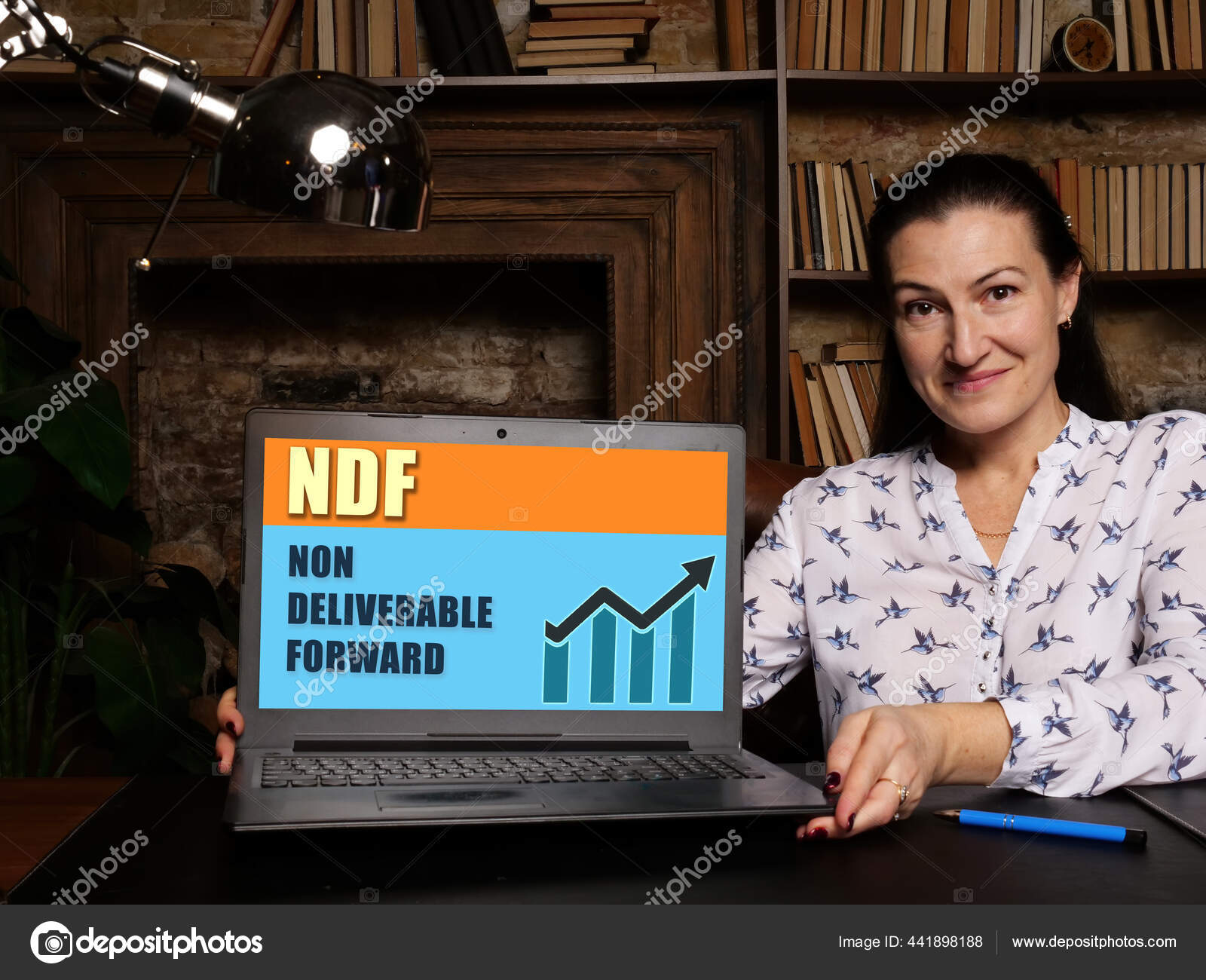 Ndf Non Deliverable Forward Business Finance Concept Device Screen ...
