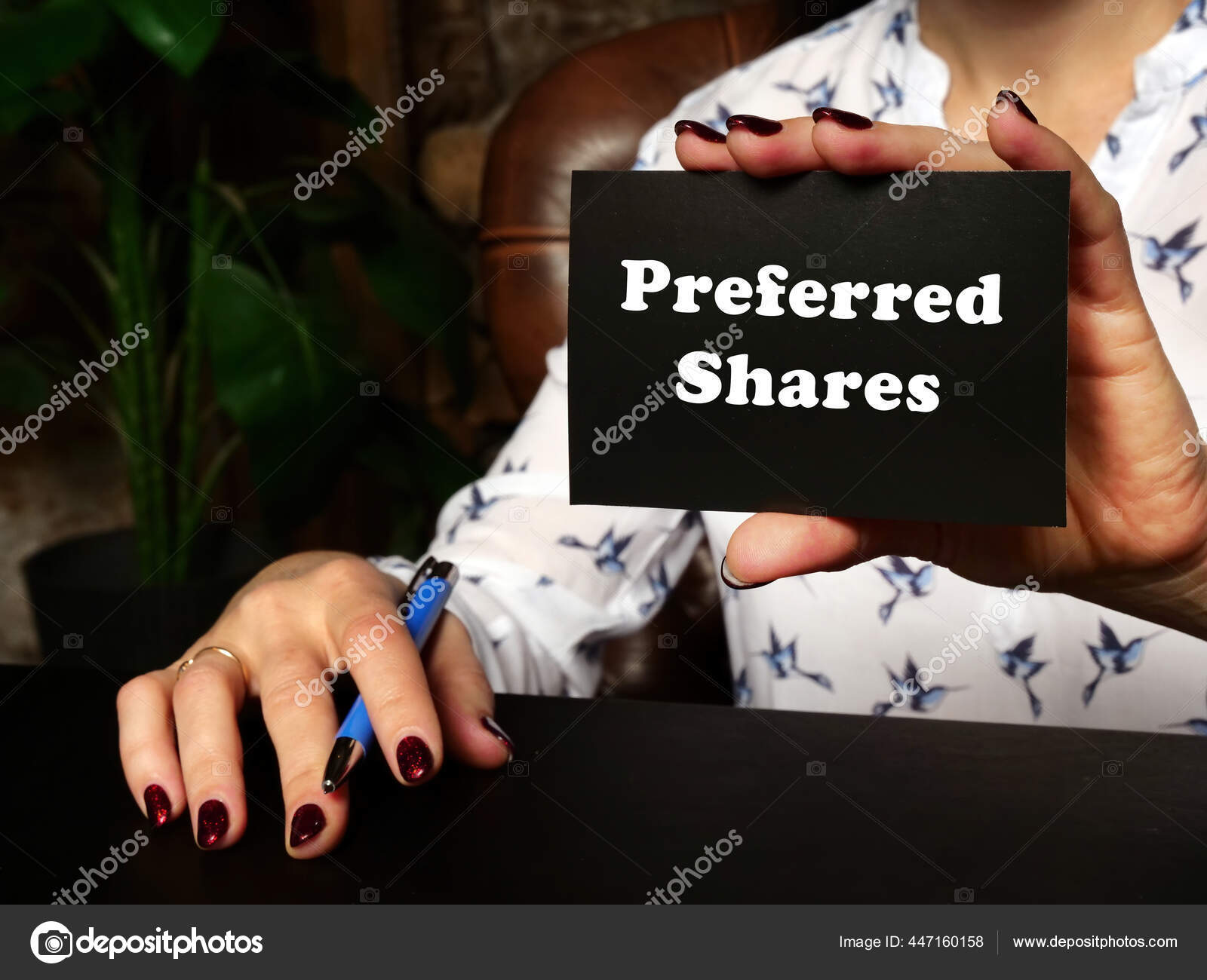 Hand Holding Card High Resolution