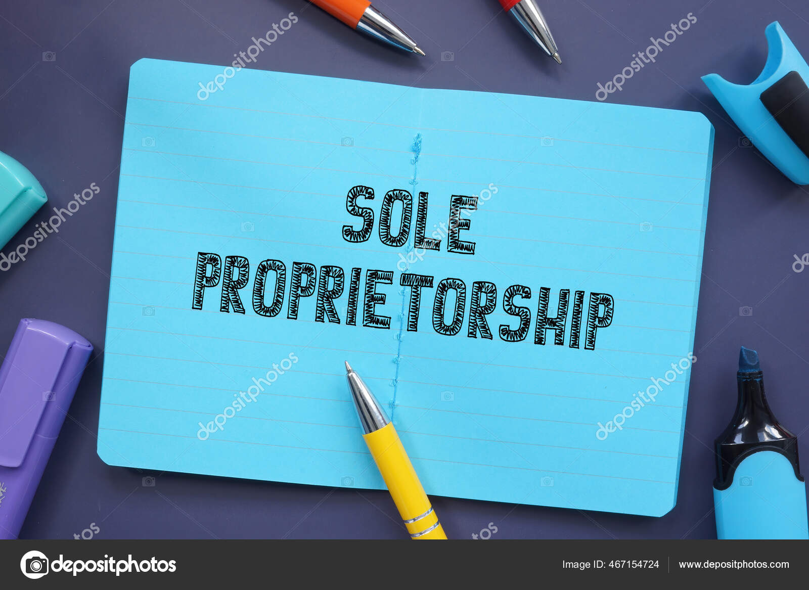 Business Concept Sole Proprietorship Sign Page Stock Photo by ©rummess ...
