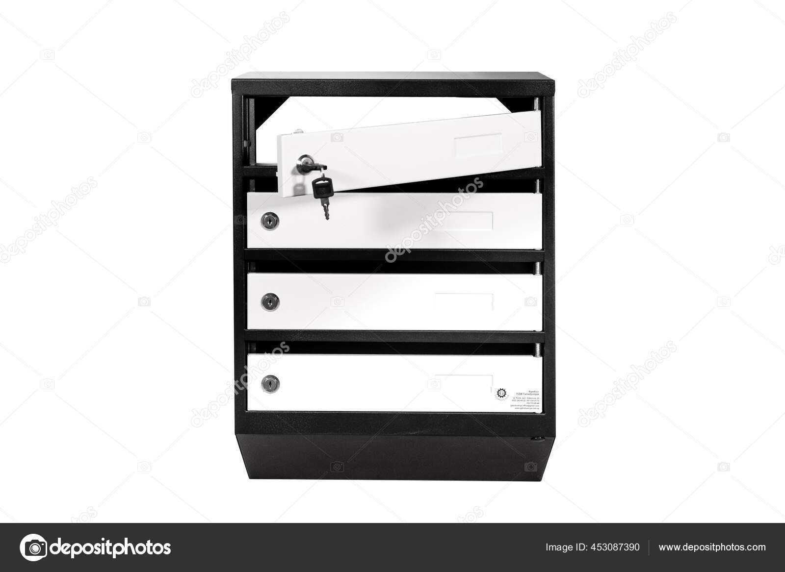 Mail Boxes Filled Leaflets Letters Shallow Dof Mailboxes Lock Rows ...