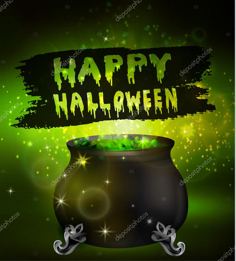 Halloween witches cauldron Stock Vector Image by ©bastinda18 #124475776