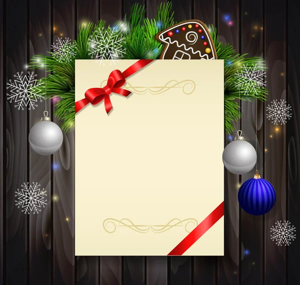 Christmas note background Vector Art Stock Images | Depositphotos