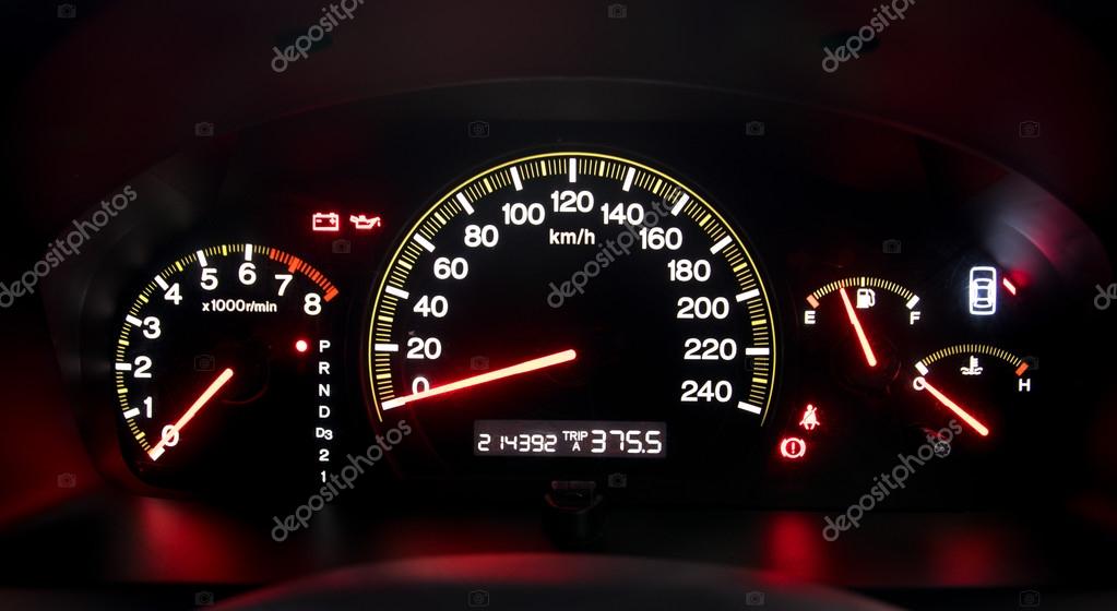 Closeup car dashboard — Stock Photo © zenstock #68595445