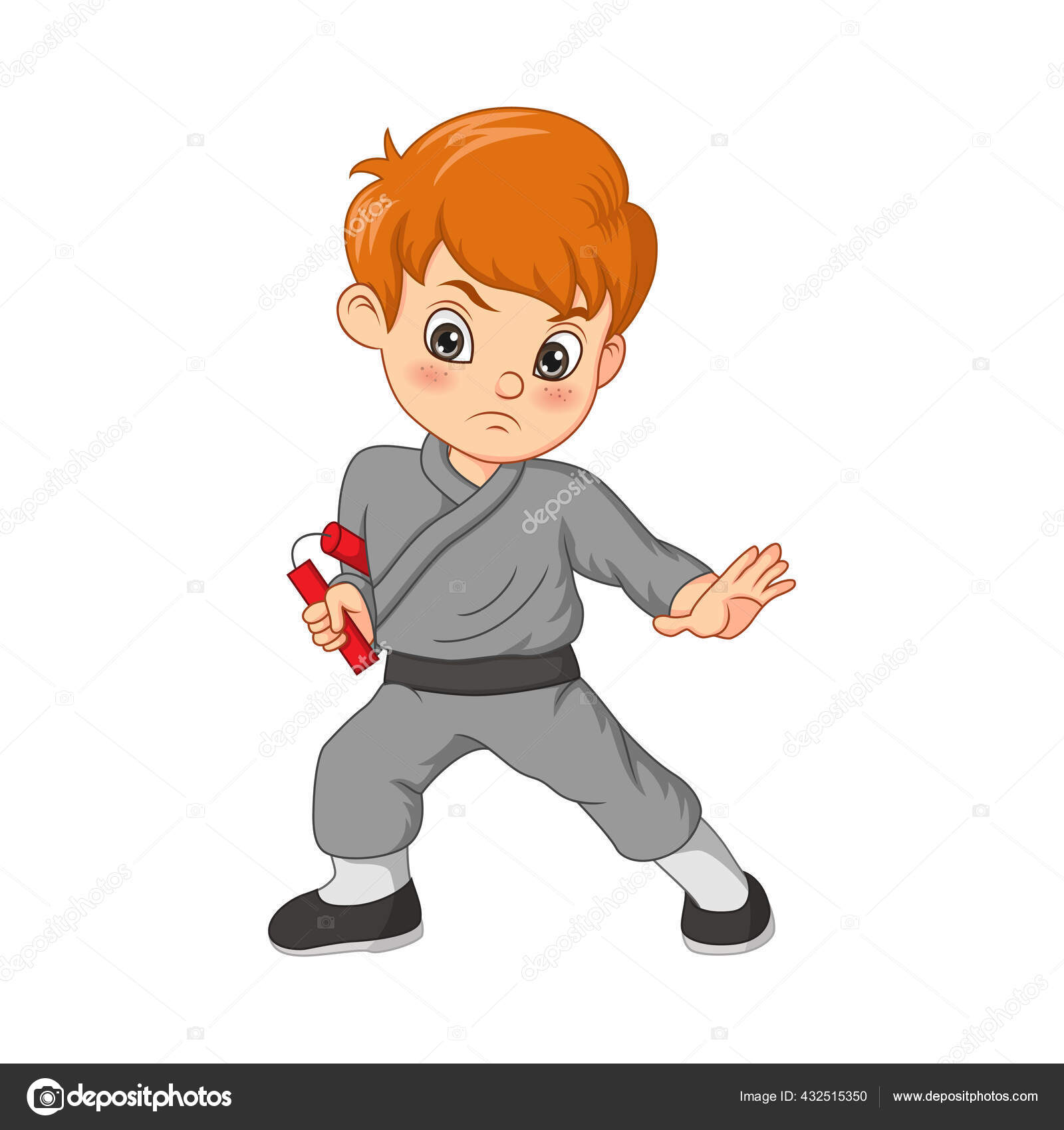 Karate Boy Cartoon