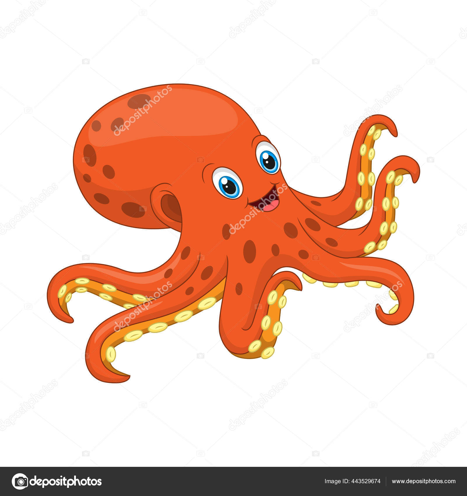 Cartoon Oktopus
