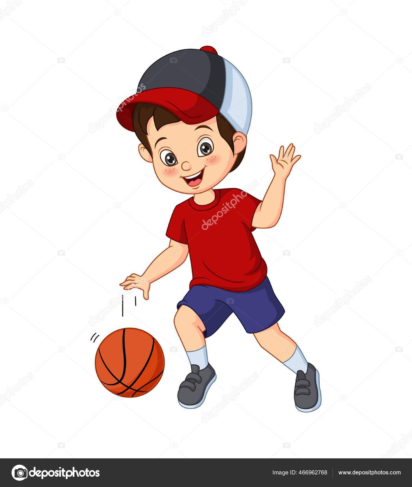 Vector Illustration Cartoon Cute Little Boy Playing Basketball Stock ... Vector Illustration Cartoon Cute Little Boy Playing Basketball Stock ...