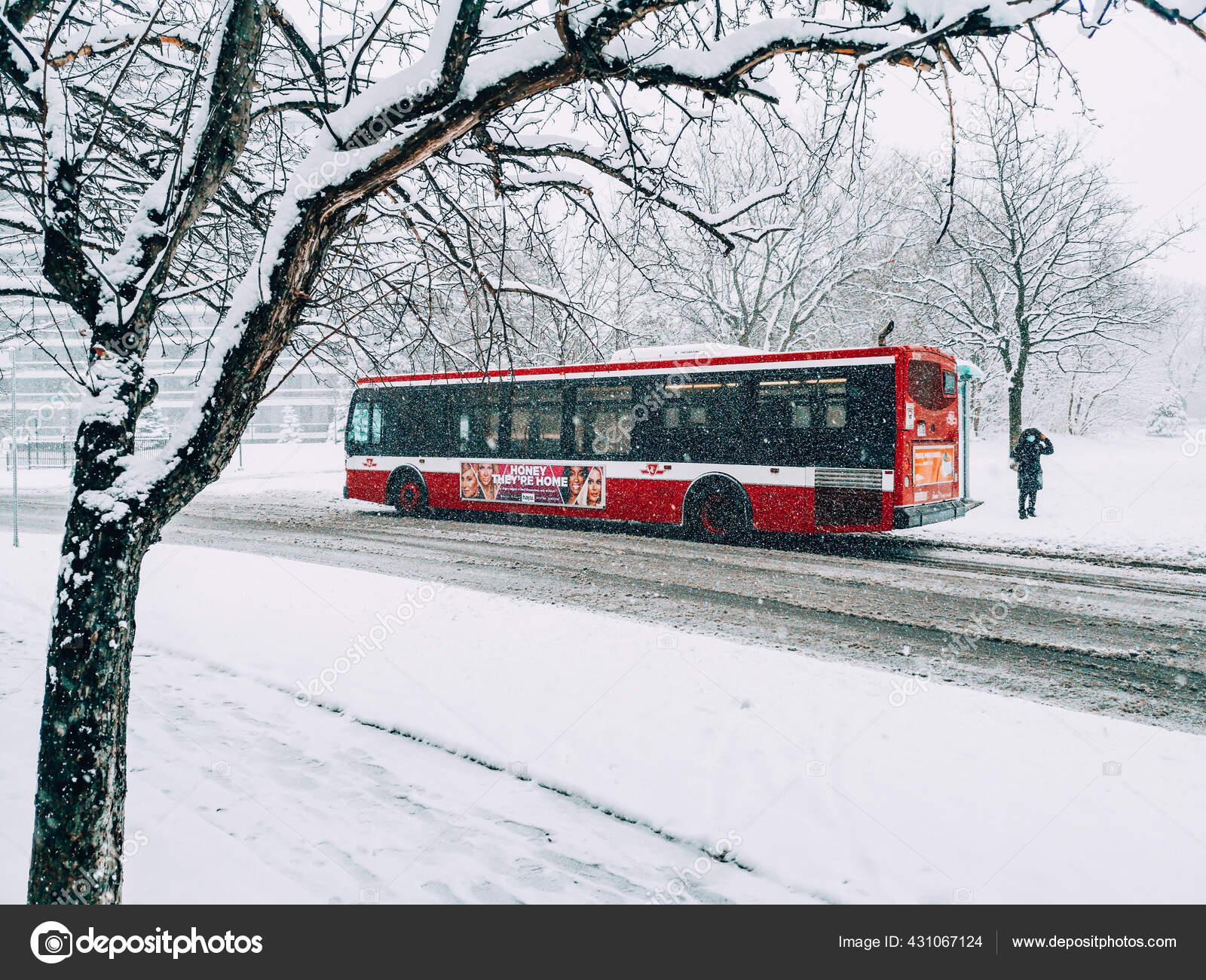 Toronto Ontario Canada November 2020 Toronto Public Transport Ttc Red ...
