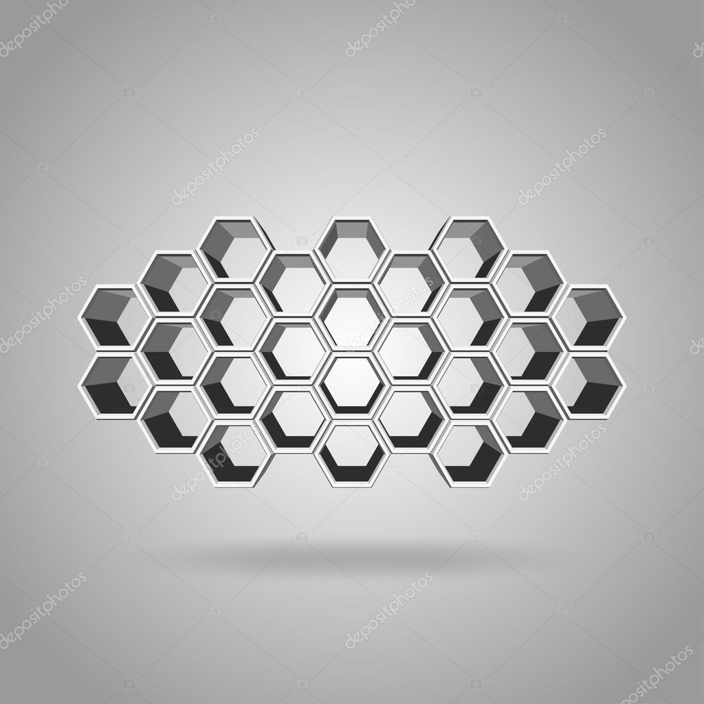 3d Hexagon Png