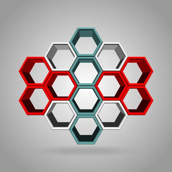 3d hexagon pattern Stock Vector Image by ©Neode #74472391