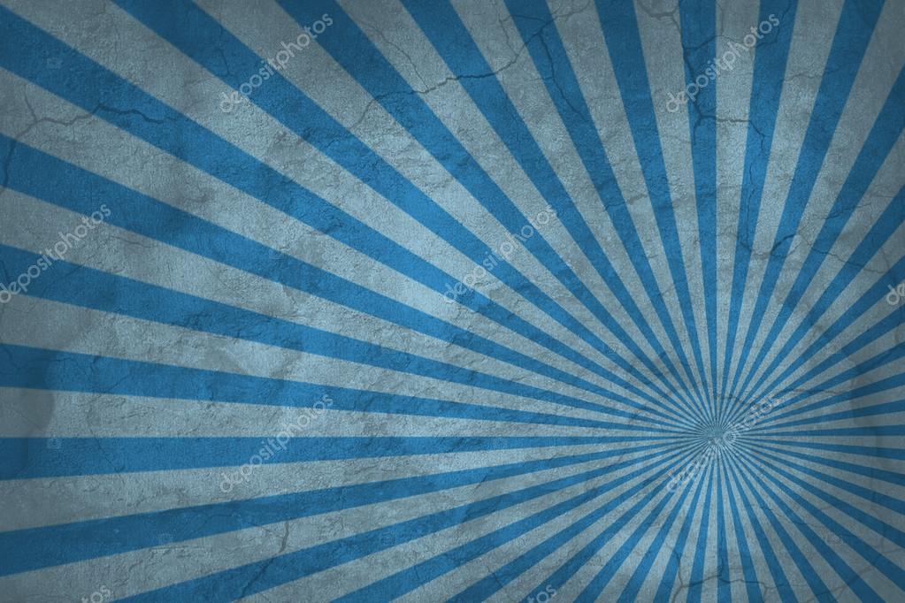 Vintage blue rising sun. Abstract sunburst pattern or sunburst ...