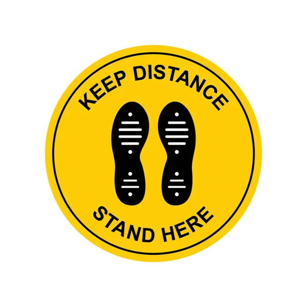 Imagens vetoriais Please keep distance | Depositphotos