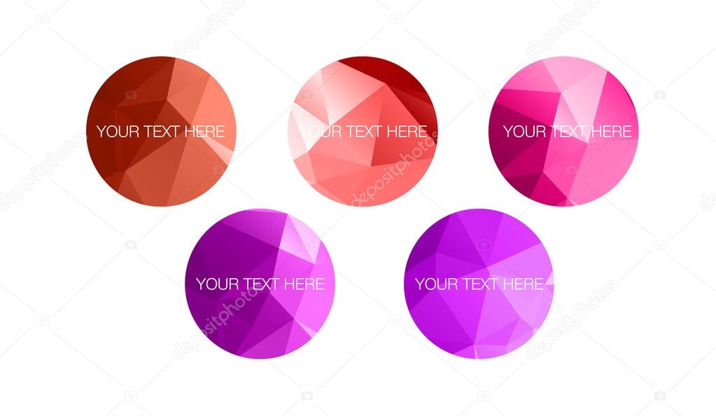 Low poly circles Stock Vector Image by ©creedcube #57037011