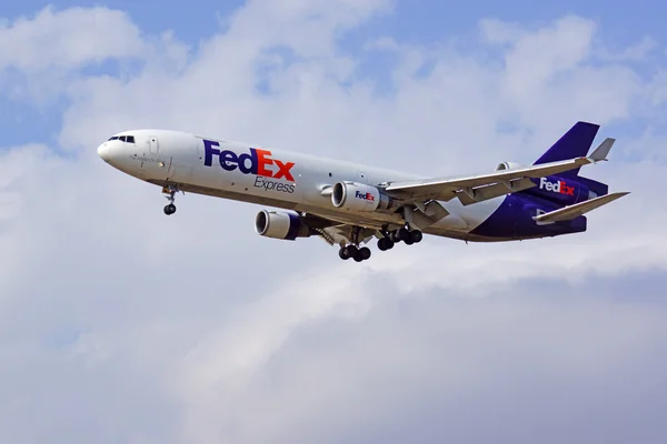 Jet FedEX airplane landing at Ontario International Airport outside of ...