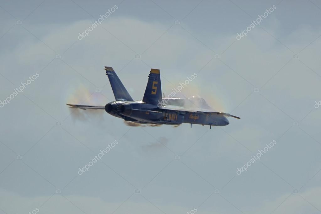 Jet Airplane Blue Angels F-18 Hornet breaking sound barrier at 2015 ...