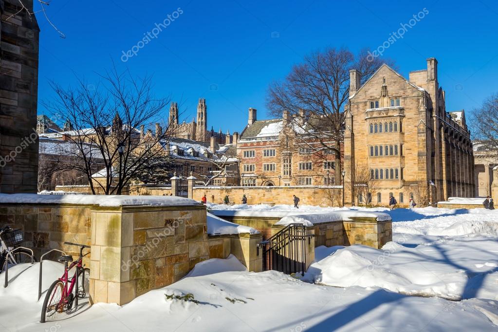 Yale University Campus Winter