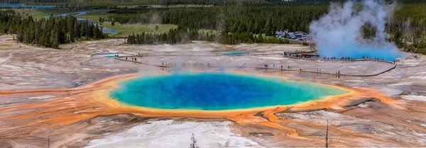Yellowstone grand prismatic spring - Stock Image - Everypixel