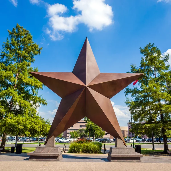 Texas Star in front of the Bob Bullock Texas State History Museu Stock ...