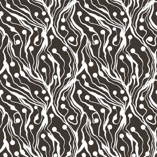 Seamless Hand Drawn Ink Pattern Creative Endless Background Blots ...