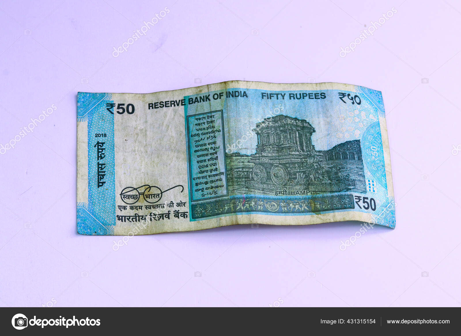 Indian Paper Currency Rupee Notes Money Isolate White Background New ...