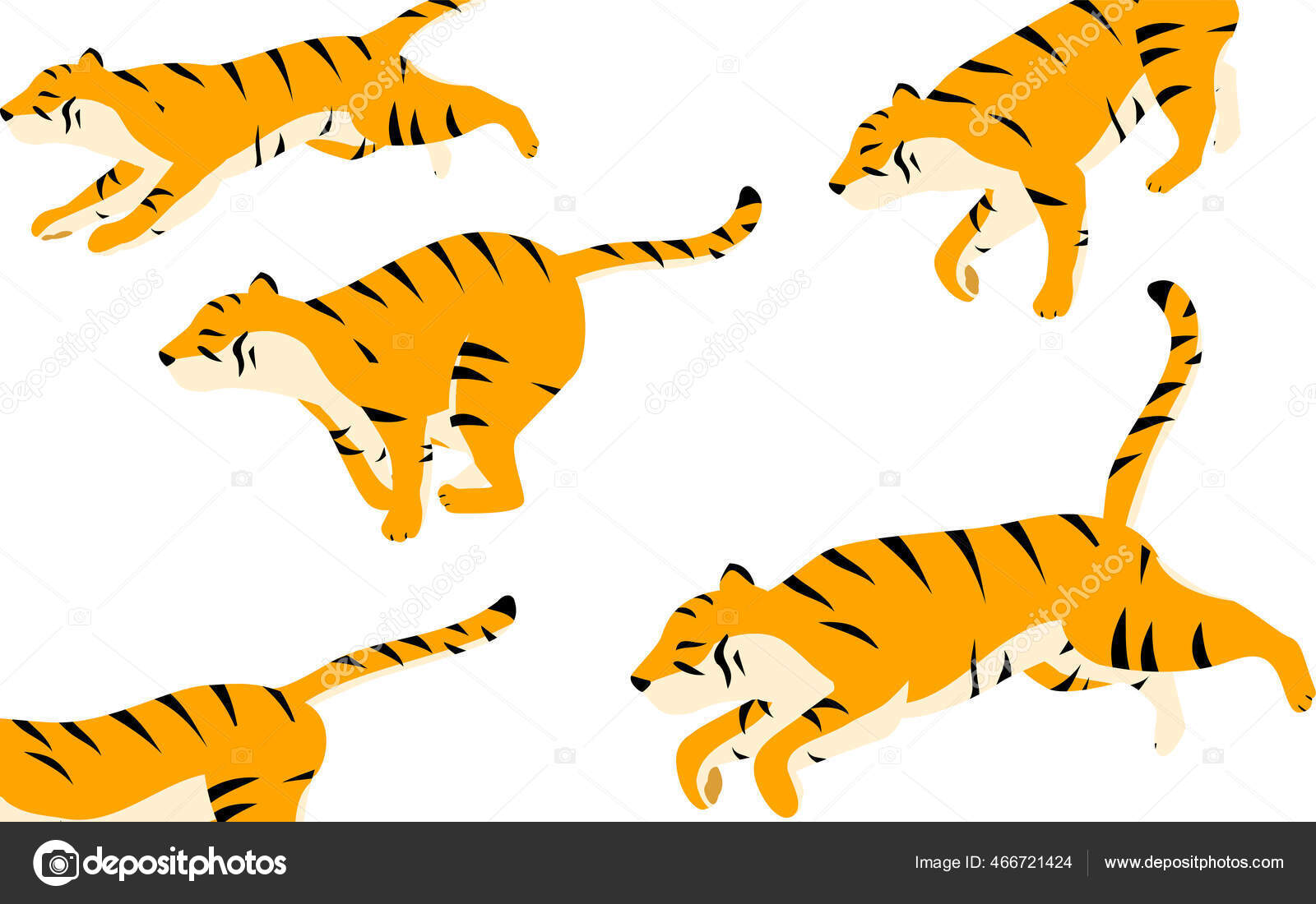 Animated Tiger Running