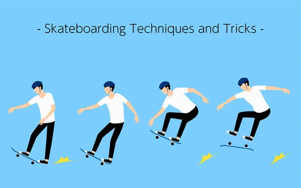 100,000 Skateboarding tricks tutorial Vector Images | Depositphotos