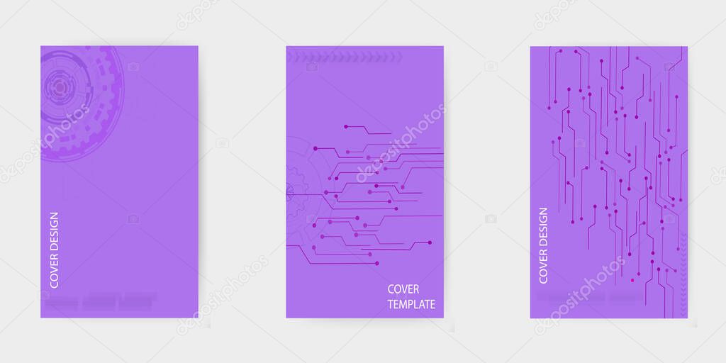 Dise o de cubiertas m nimas. Folleto vectorial plantillas geom tricas 2024