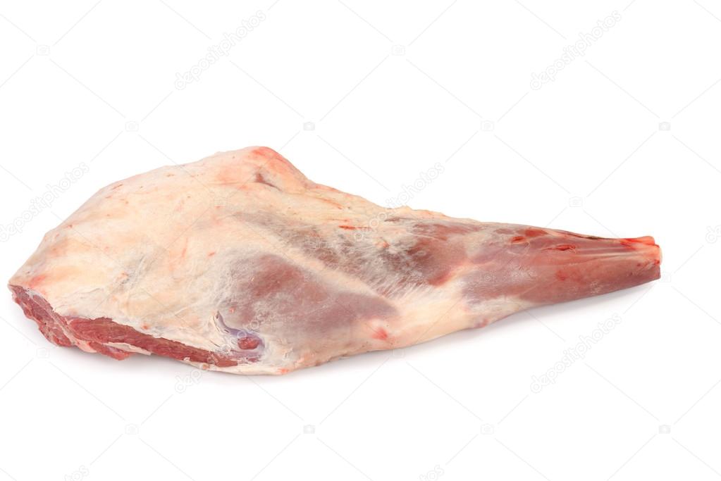 Leg of mutton on the white background Stock Photo by ©Vanekh 102476032