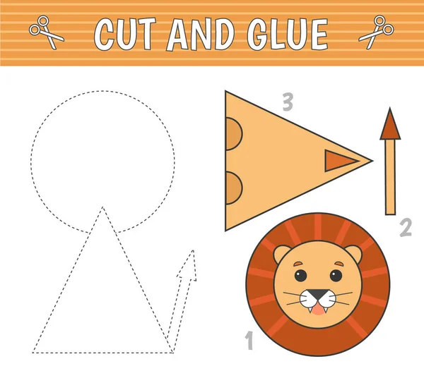 Cut Glue Fox Geometric Shapes Children's Game Constructor Application ...