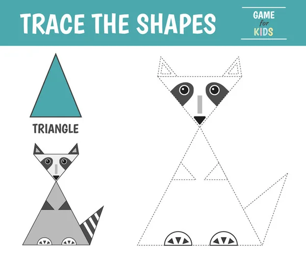 Cut Glue Fox Geometric Shapes Children's Game Constructor Application ...