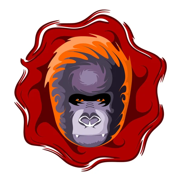 Simio rojo imágenes de stock de arte vectorial | Depositphotos