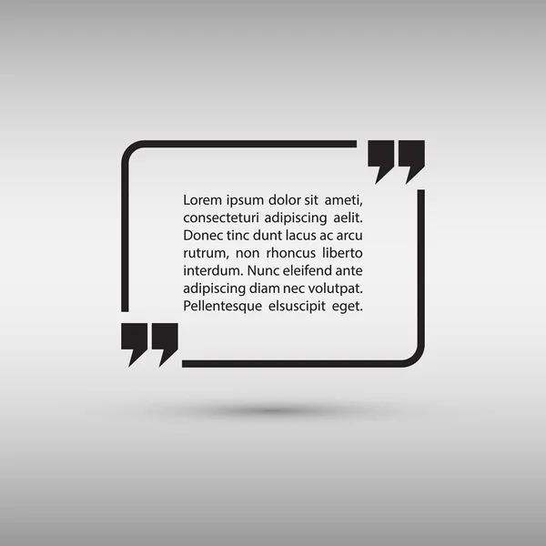 Gray quotation mark Vector Art Stock Images | Depositphotos