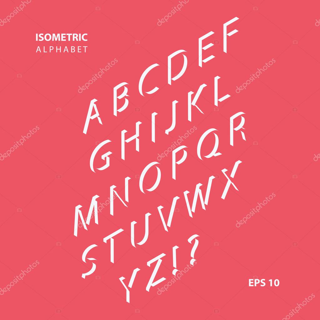 Isometric alphabet font. Isometric letters. Stock Vector Image by ... Isometric alphabet font. Isometric letters. Stock Vector Image by ...