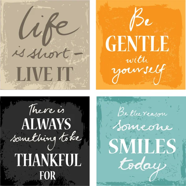 4 hand written inspirational motivational words Stock Vector Image by ...