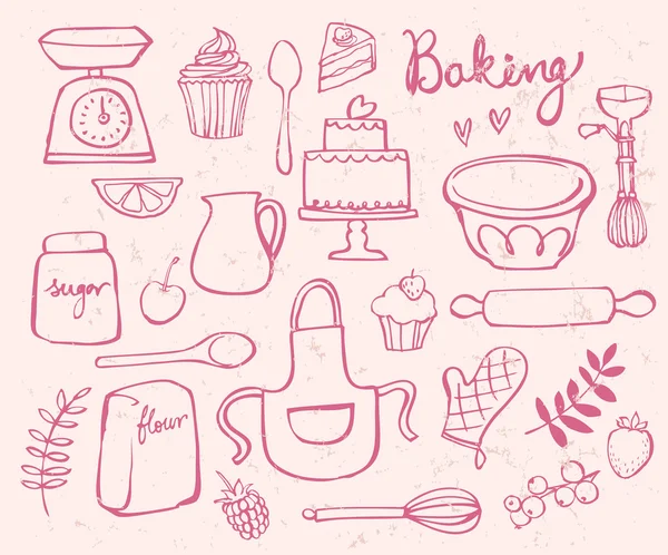 Baking kitchen icons — Stock Vector © OMW #64251695