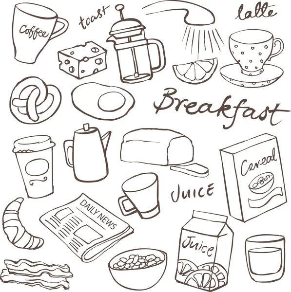 Breakfast Food Coloring Pages