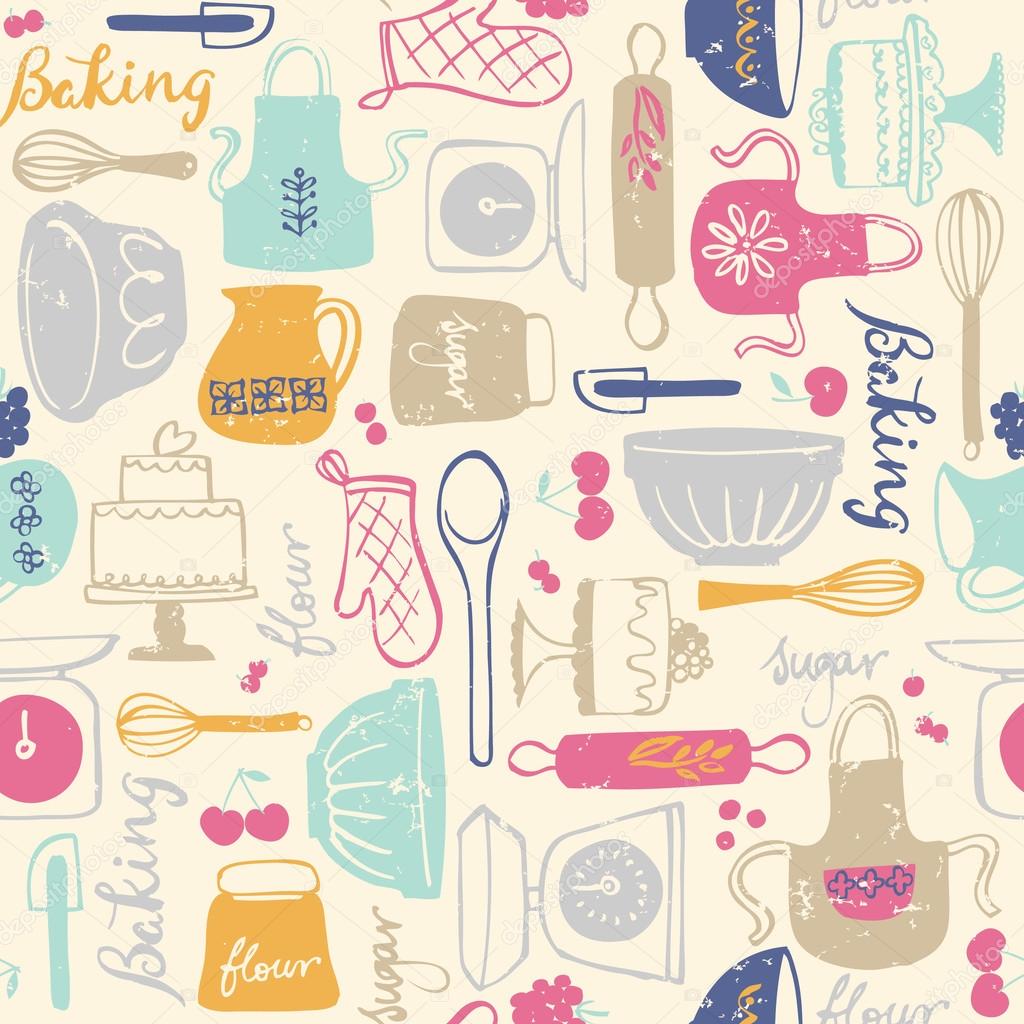 Baking kitchen icons Stock Vector by ©OMW 64251695