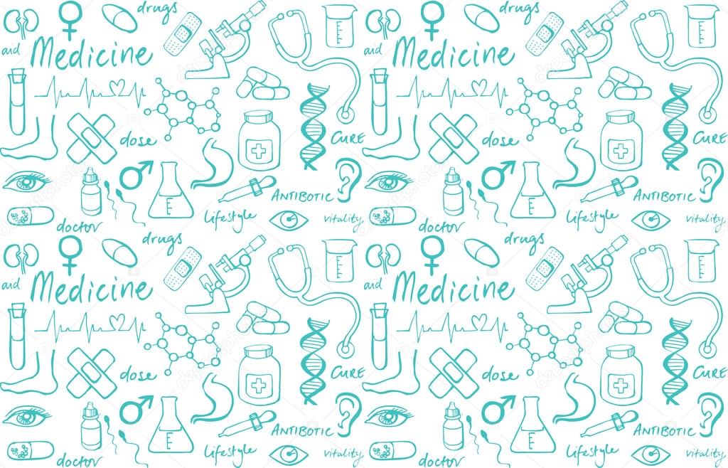 Medical icons seamless pattern Stock Vector by ©OMW 64251767