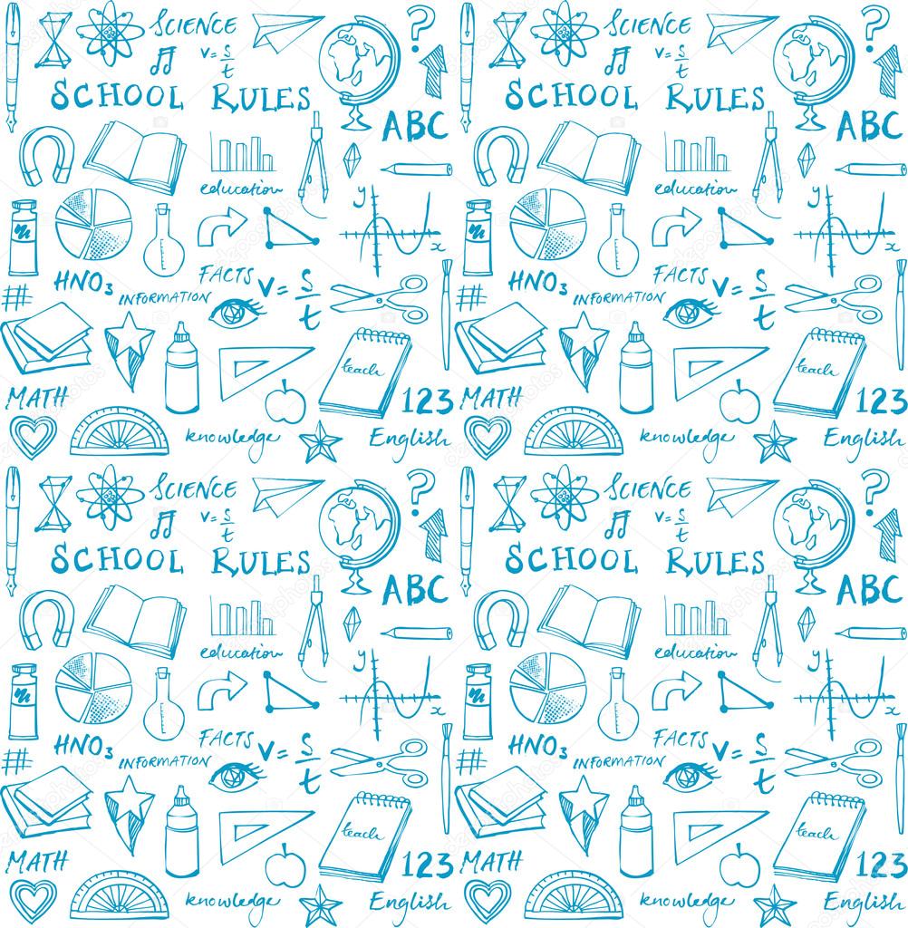 School theme seamless Stock Vector by ©OMW 64252303