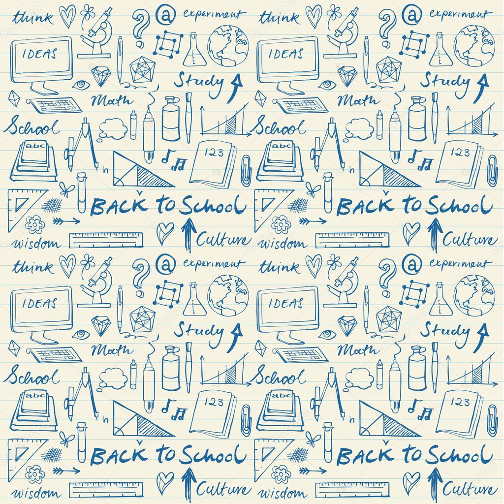 School theme seamless Stock Vector by ©OMW 64252317