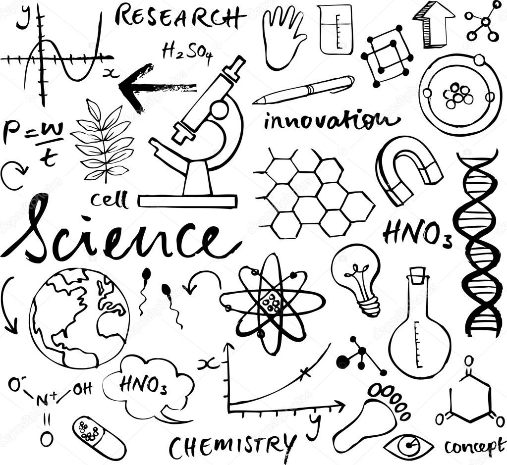 Science icons doodle Stock Vector by ©OMW 64252471