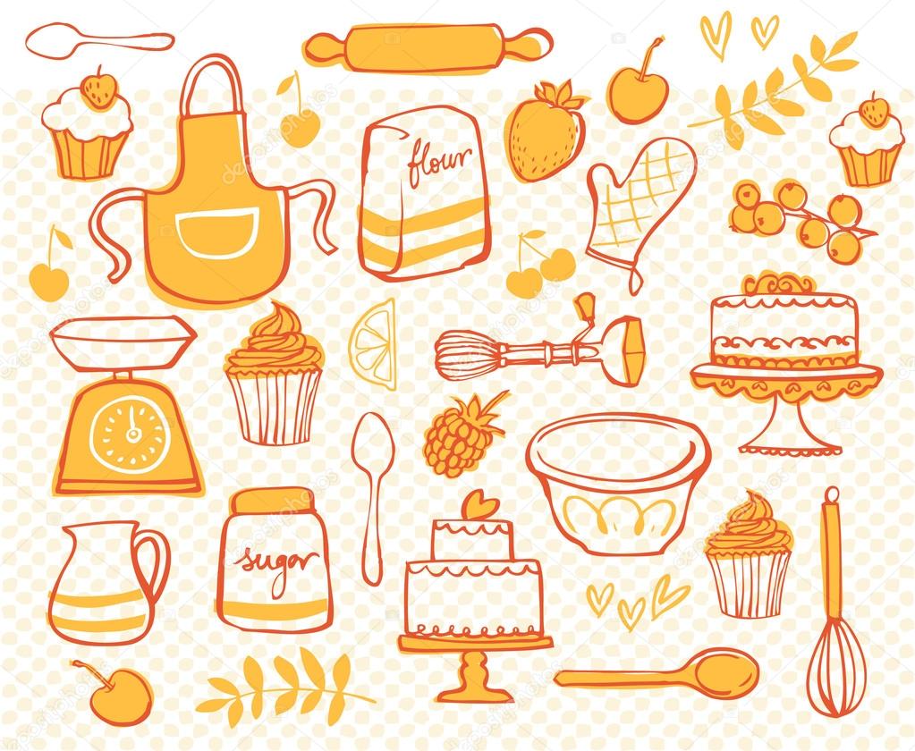 Baking kitchen iconsv Stock Vector Image by ©OMW #64252583