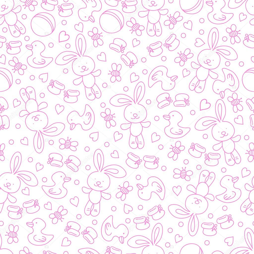 Pink Baby Pattern Knitted Baby Cardigan (Free Knitting Pattern)