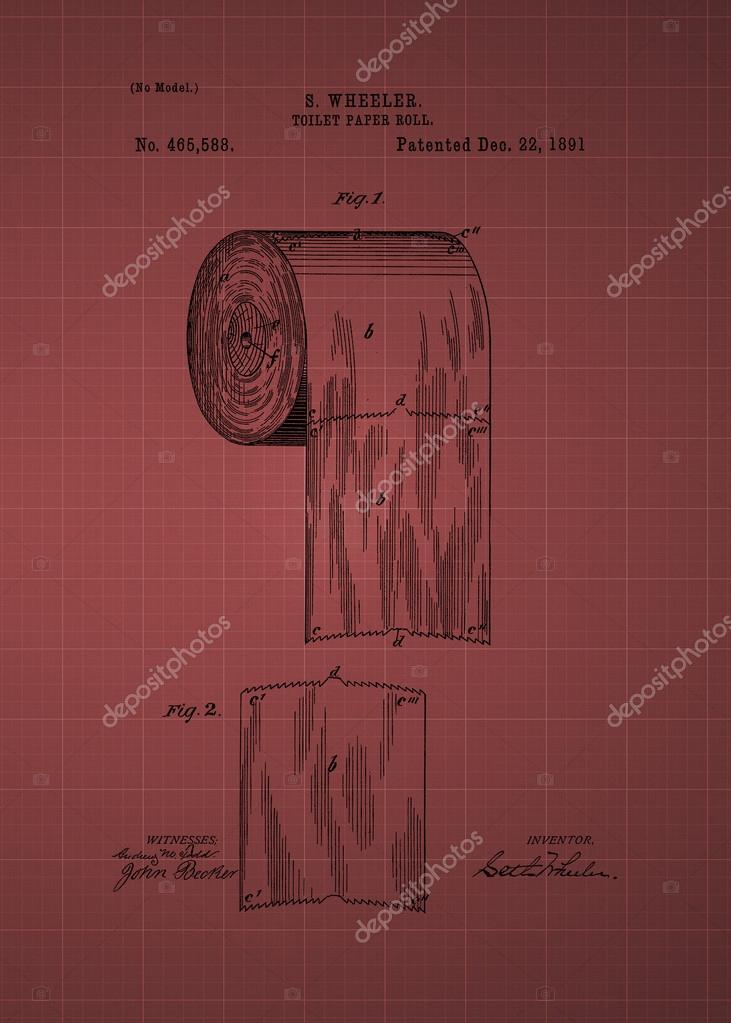 Toilet Paper Roller Patent at Jackson Mcpherson blog