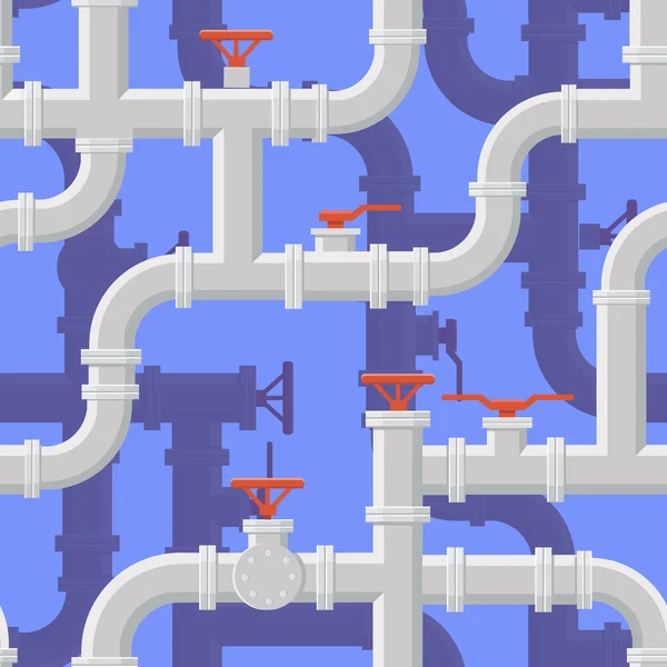 Seamless background of water pipeline — Stock Vector © tovovan_ #12717620