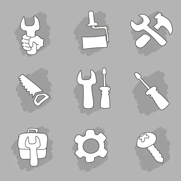 Cartoon woodwork tools | Cartoon working tools seamless pattern vector ...