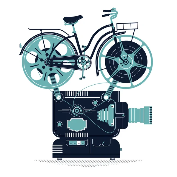 Cool retro movie projector Stock Vector Image by ©masha_tace #66481917